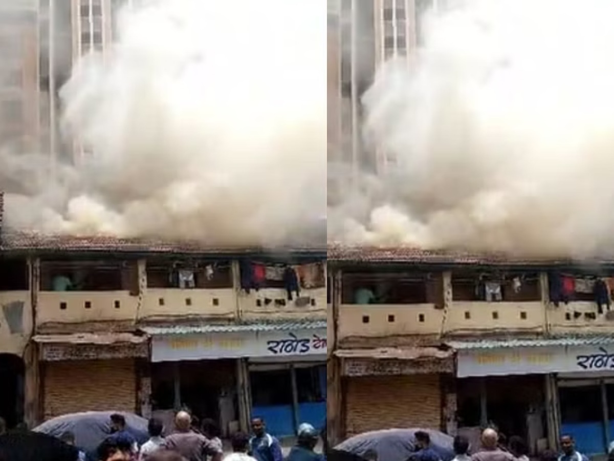 BREAKING: मुंबईत भायखळा येथील चाळीत भीषण आग, चार घरं जळून खाक Mumbai ...