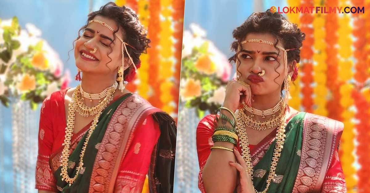 हिरवी नऊवारी साडी अन् मराठमोळा साज; 'मुरांबा' फेम अभिनेत्रीचा ब्रायडल ...