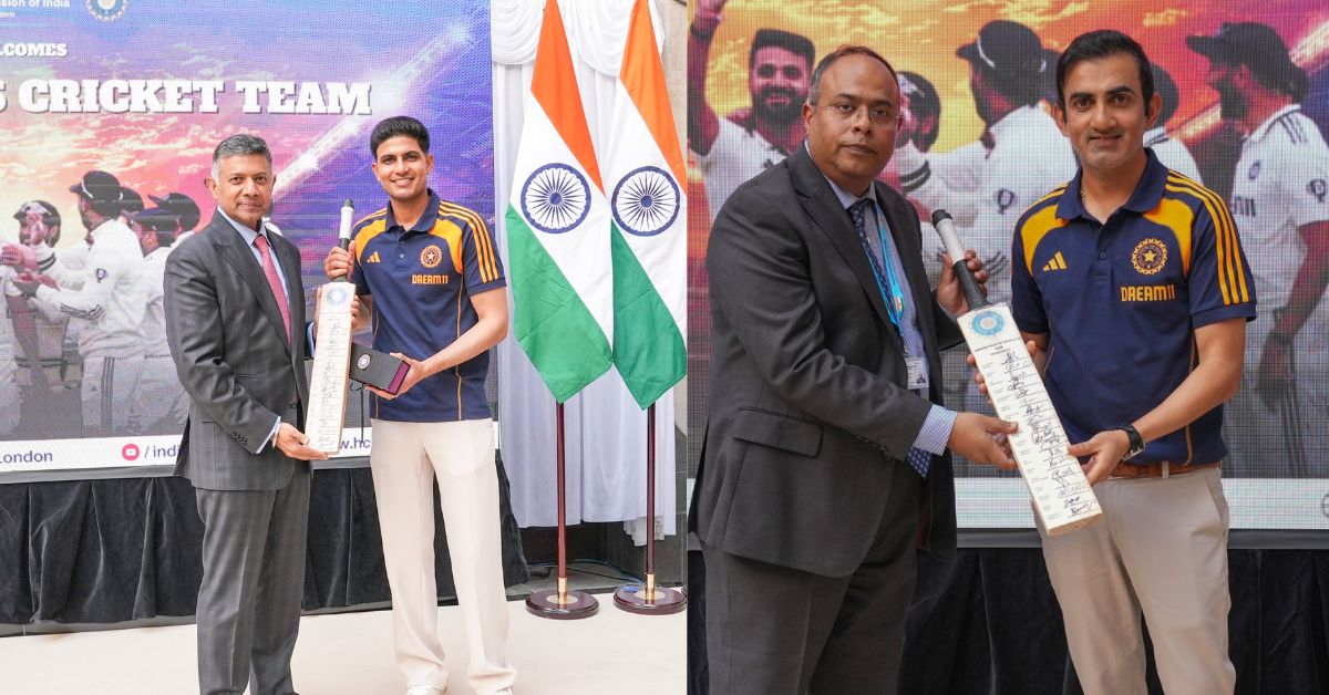 खास गिफ्टसह लंडनमधील भारतीय उच्चायुक्तालयात पोहचली गिल-गंभीर जोडी, इथं ...