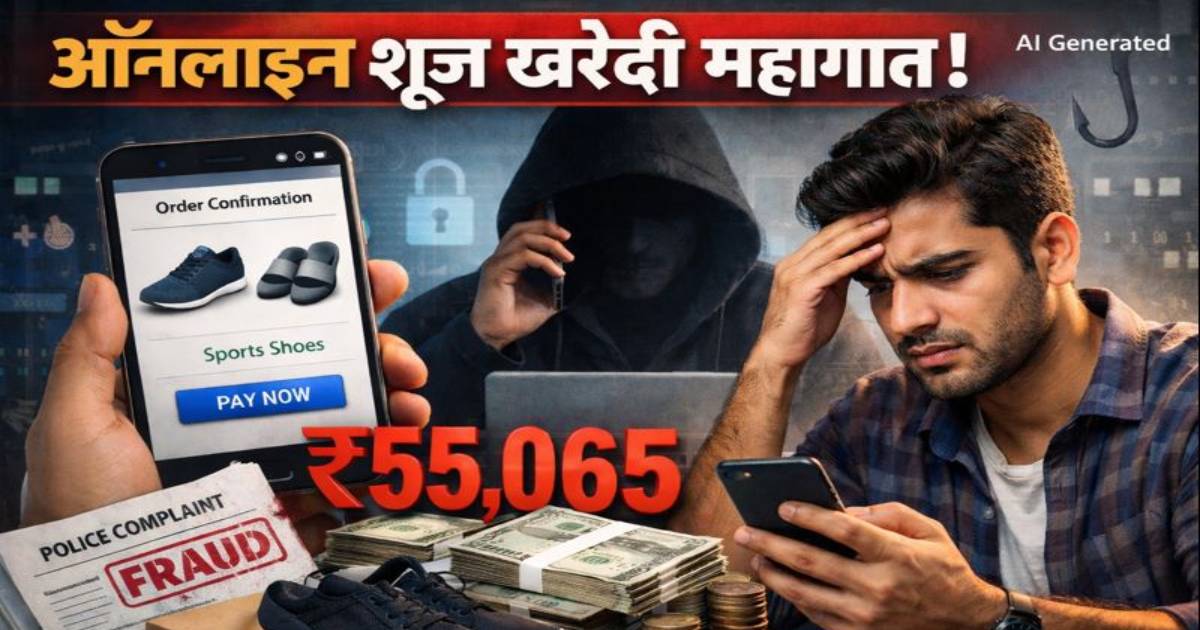ऑनलाईन खरेदी महागात पडली! शूज ऑर्डर केला, होल्डवर पडल्याचा फोन आला अन् ...