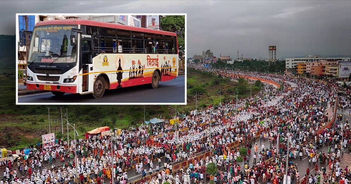 विठुरायाच्या भेटीसाठी लालपरी सज्ज; आषाढी एकादशी यात्रेसाठी एसटीच्या ५ ...