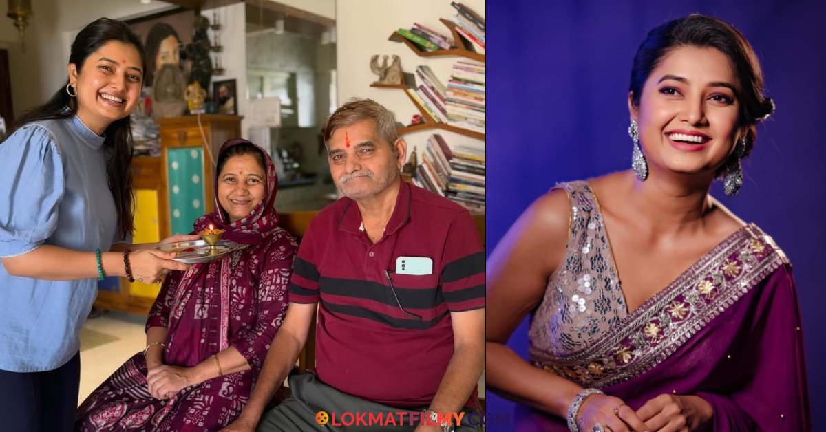 prajakta mali parents 41st wedding anniversary post viral