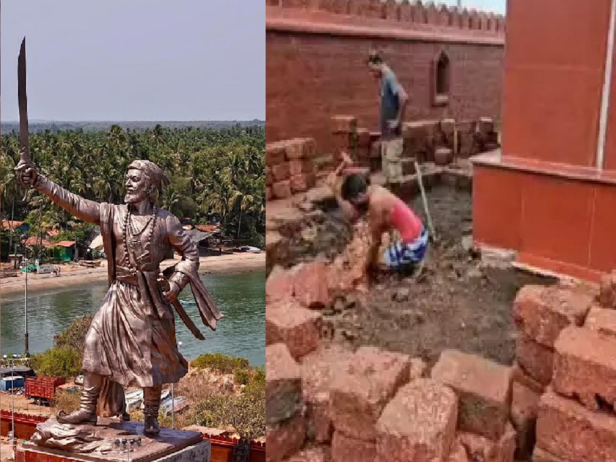 Sindhudurg: मालवण येथील राजकोट किल्ला दुरुस्तीचे काम अंतिम टप्प्यात ...