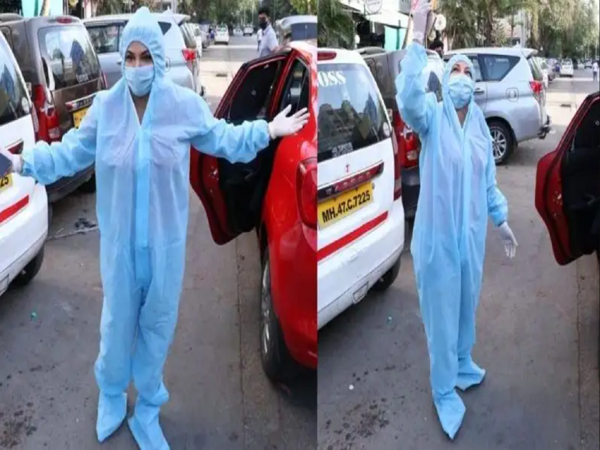 PPE किट घालून रस्त्यावर फिर फिरते अभिनेत्री, सलमान खानच्या सिनेमाचे ...