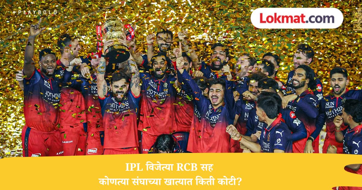 IPL 2026 Prize Money : ऐतिहासिक जेतेपदानंतर RCB मालामाल! उप विजेत्या GT ...