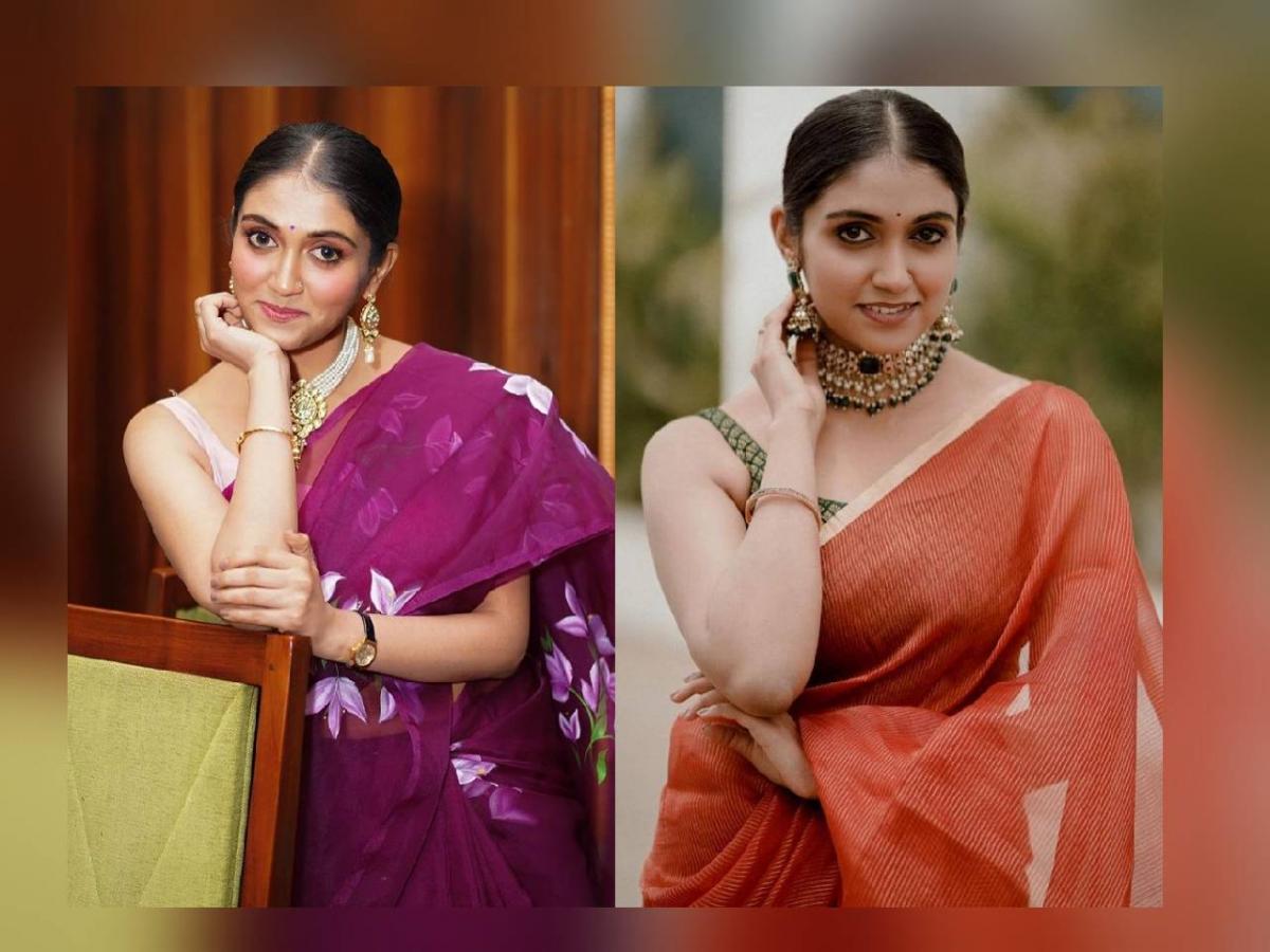 सिंगल स्ट्रिप ब्लाऊजमध्ये रिंकूने केलं फोटोशूट; साडीतील फोटो पाहून ...