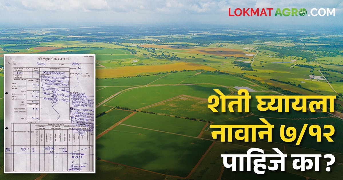 Land Record Satbara शेतजमीन विकत घ्यायची आहे, परंतु माझ्या नावे ७/१२ ...