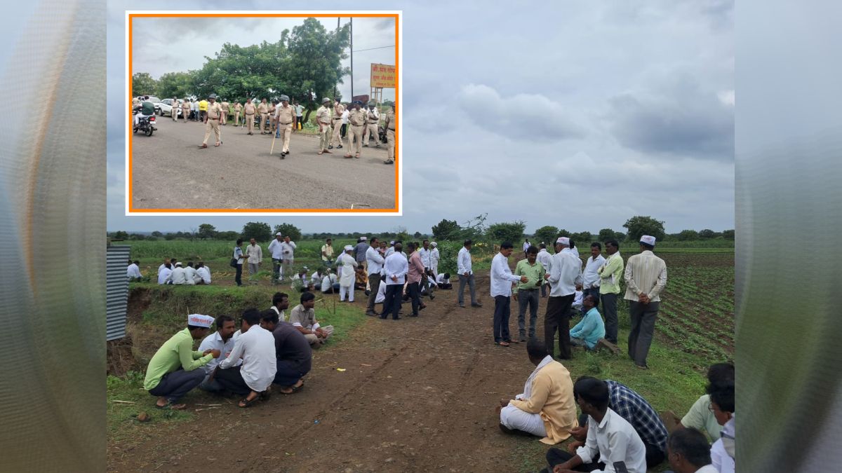 बारा गावच्या शेतकऱ्यांनी रोखली, 'शक्तीपीठ महामार्गा'ची मोजणी...! Latur ...