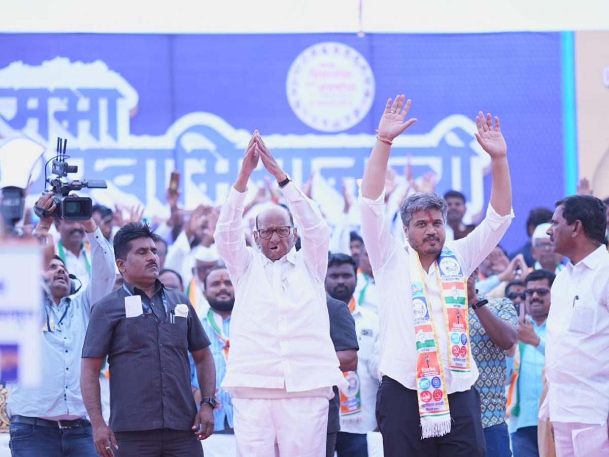रोहितला संधी द्या, पुढची जबाबदारी माझ्यावर सोपवा: शरद पवार Ahilyanagar ...