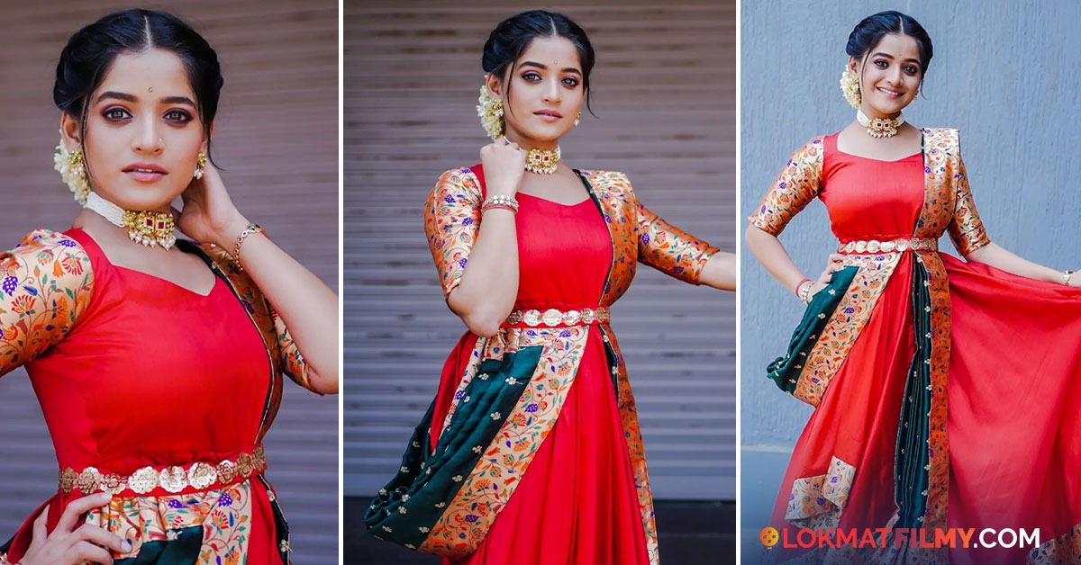 नटखट, मस्तीखोर पारूचा लाल साडीमधील सुंदर अंदाज बघा - Marathi News ...