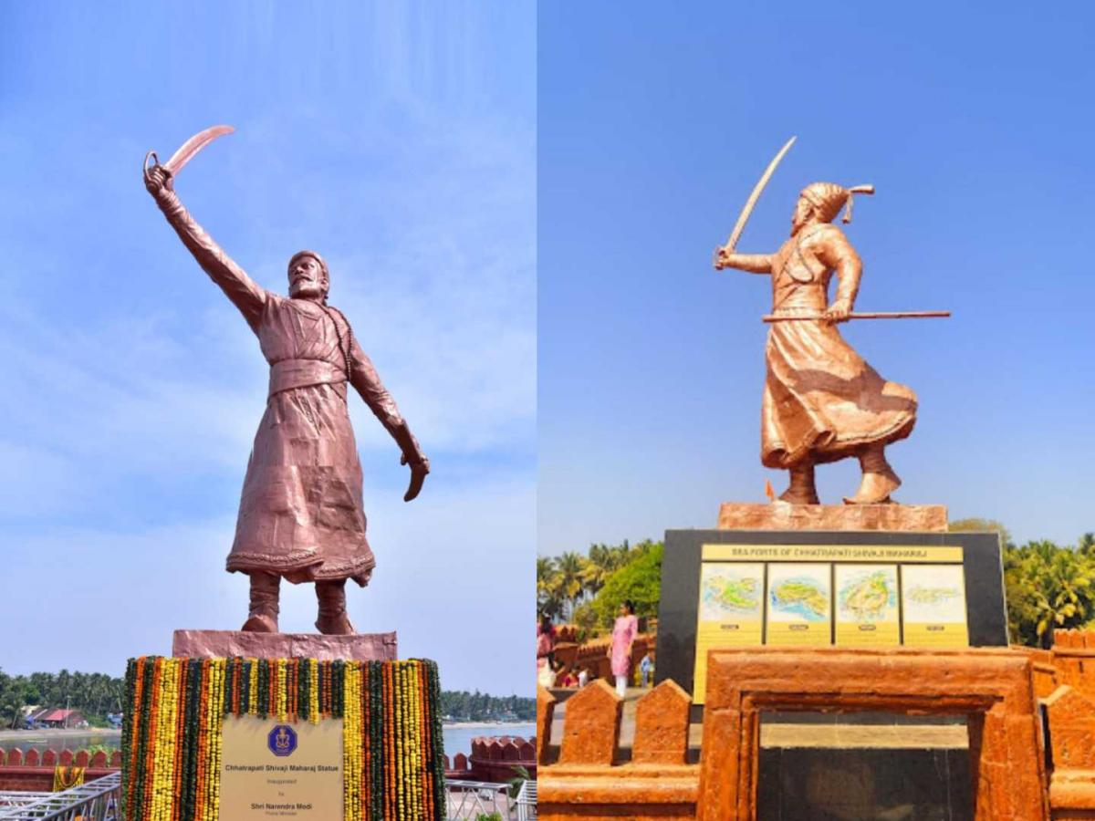 छत्रपती शिवाजी महाराजांच्या 'त्या' पुतळ्याचे 'राम सुतार आर्ट' कंपनीला ...
