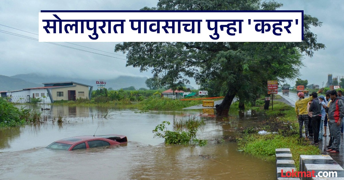 सोलापूरला आज रेड अलर्ट; सकाळपासूनच सोलापुरात जोरदार पाऊस, शाळांना सुट्टी जाहीर Solapur Marathi ...
