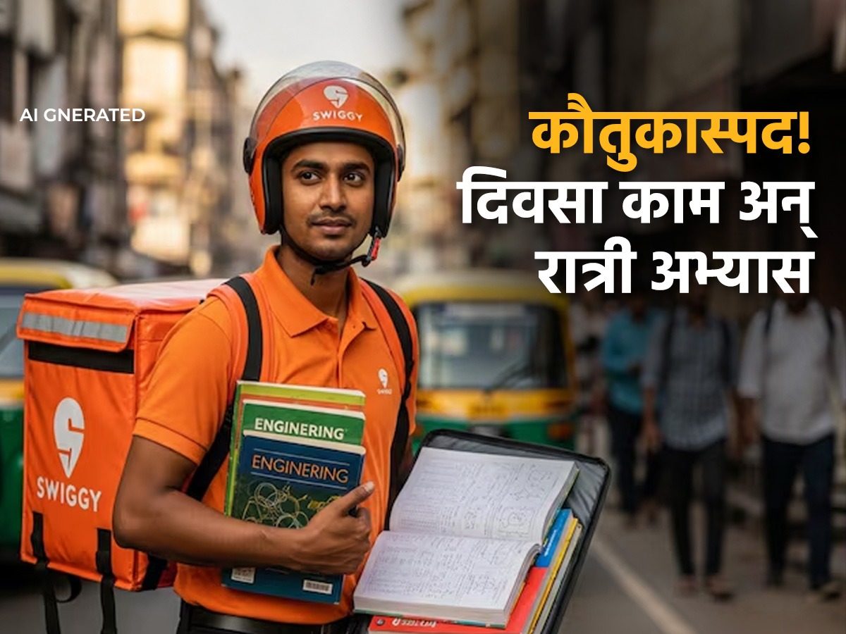 शाब्बास पोरा! शिक्षणासाठी केली फूड डिलिव्हरी, मजुराचा लेक होणार मोठा ...