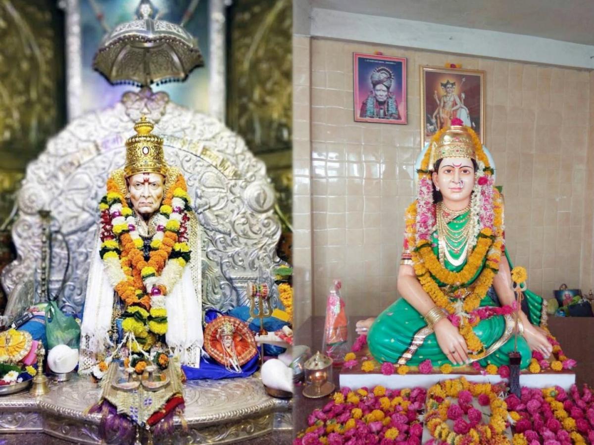नवरात्र: भक्तांसाठी स्वामींनी घेतले गृहलक्ष्मीचे रुप; अन्नपूर्णा होऊन ...
