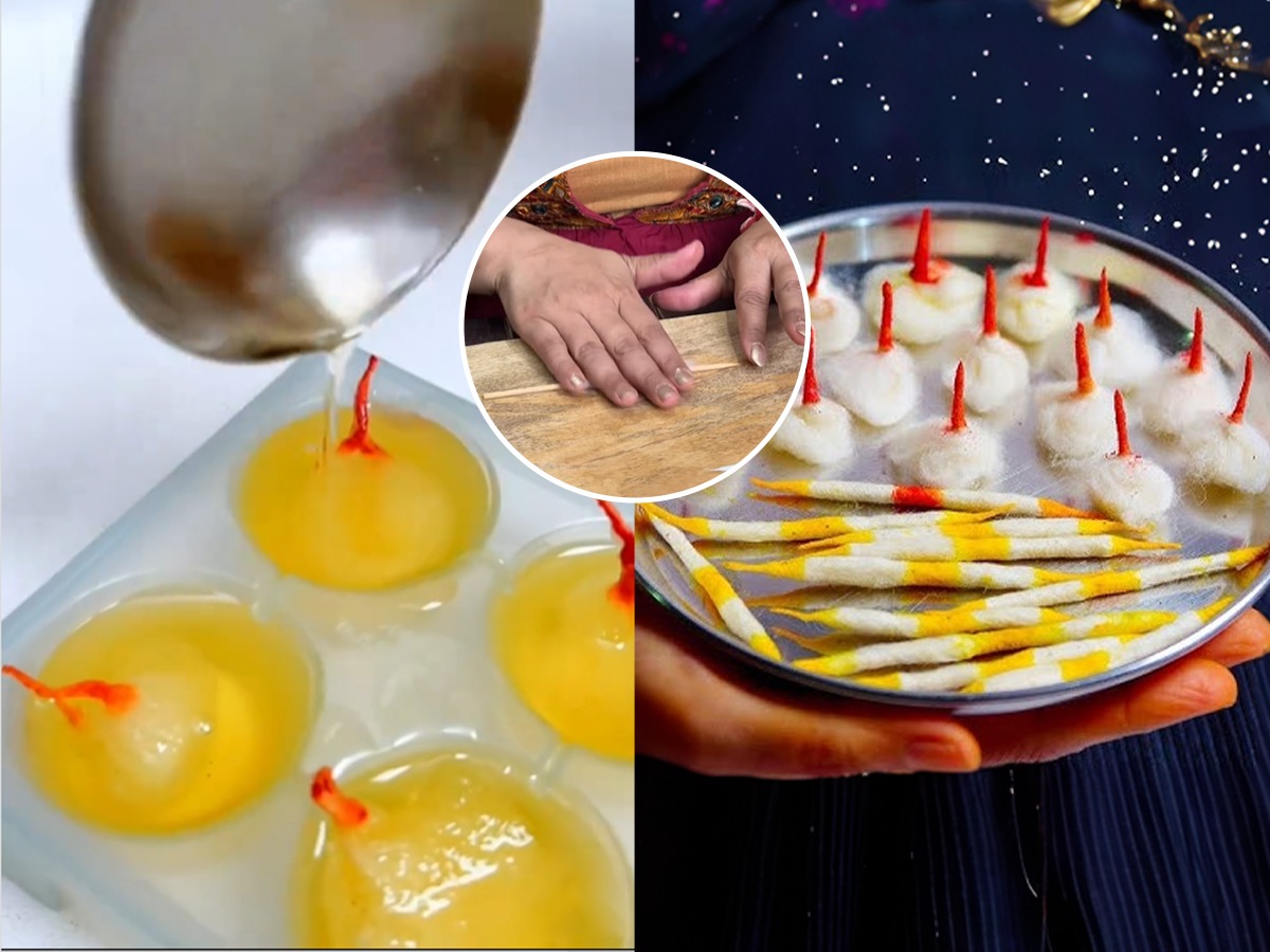 दिवाळीसाठी झटपट वाती करण्याच्या ३ ट्रिक्स, किचकट काम करा फक्त १० ...