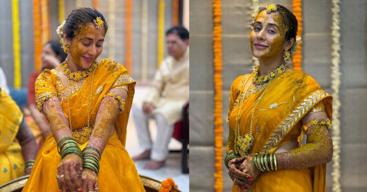 हळद पिवळी पोर कवळी...! तेजस्विनी लोणारीची लगीनघाई, हळदी समारंभाचे फोटो ...