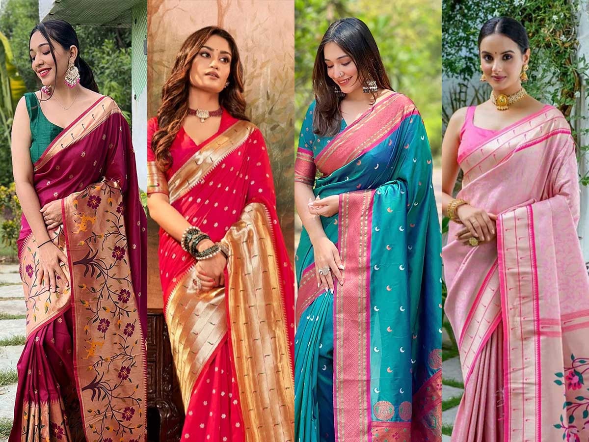 लग्नासाठी पैठणी घ्यायची? बघा पैठणीमध्ये सध्या जबरदस्त ट्रेण्डिंग असणारे ...
