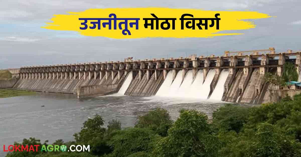 Ujani Dam Water Level : परतीचा मान्सुन जोरदार उजनी धरणातून भीमेत ३० ...