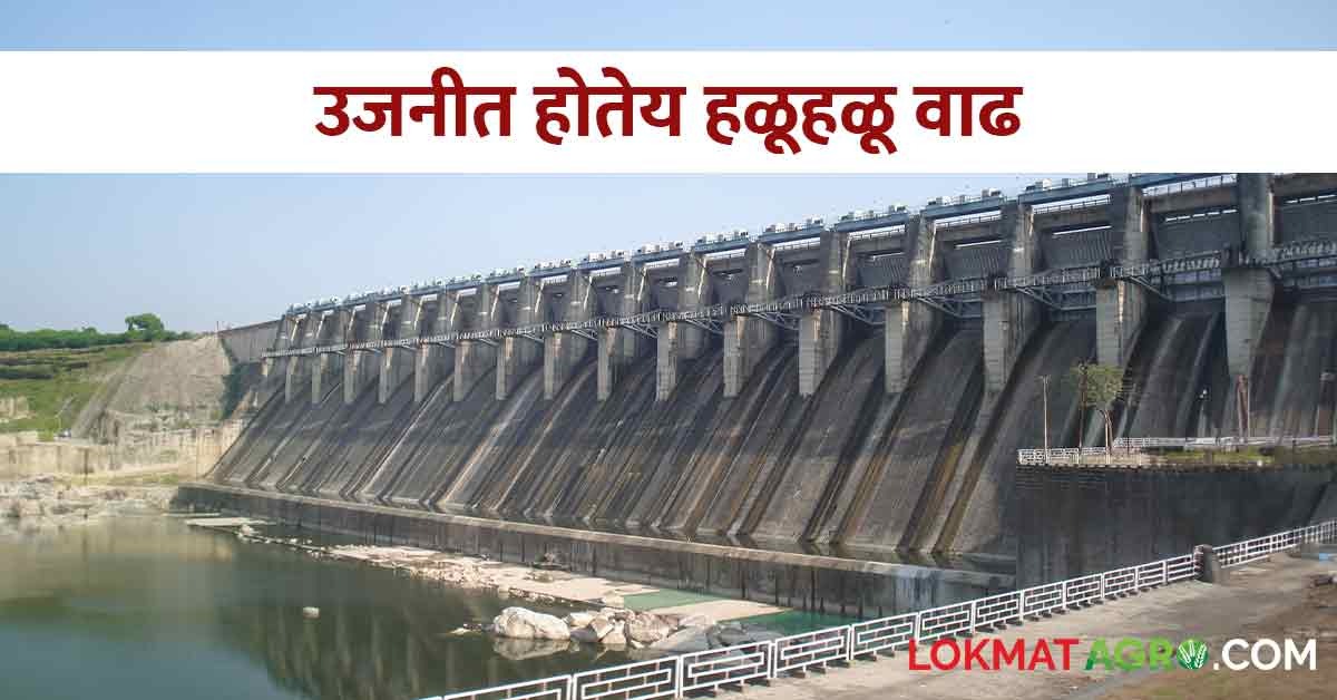 Ujani Dam उजनीच्या पाणी पातळीत संथगतीने वाढ | Ujani Dam: Slow rise in ...