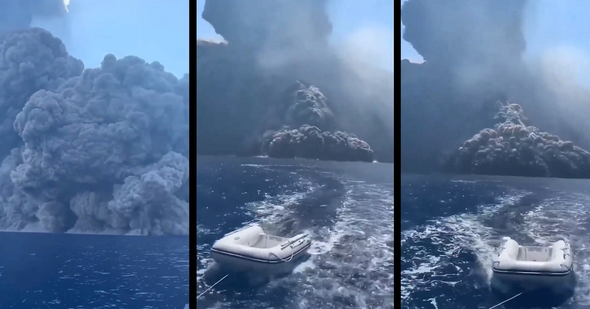 अणुबॉम्बसारखा स्फोट! भर समुद्रात ज्वालामुखी उद्रेक; जीव वाचवण्यासाठी ...
