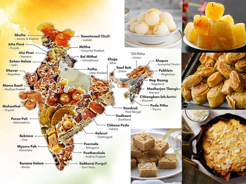 भारताचा 'स्वीट मॅप'! करा यादी, यापैकी किती आणि कोणत्या मिठाया तुम्ही ...