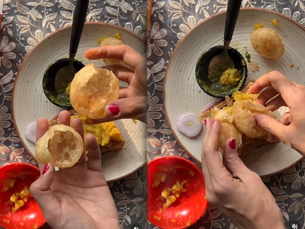 Viral Food Combinations : पोरीनं स्ट्रीट फूडची पार वाट लावली; पाणीपूरी ...