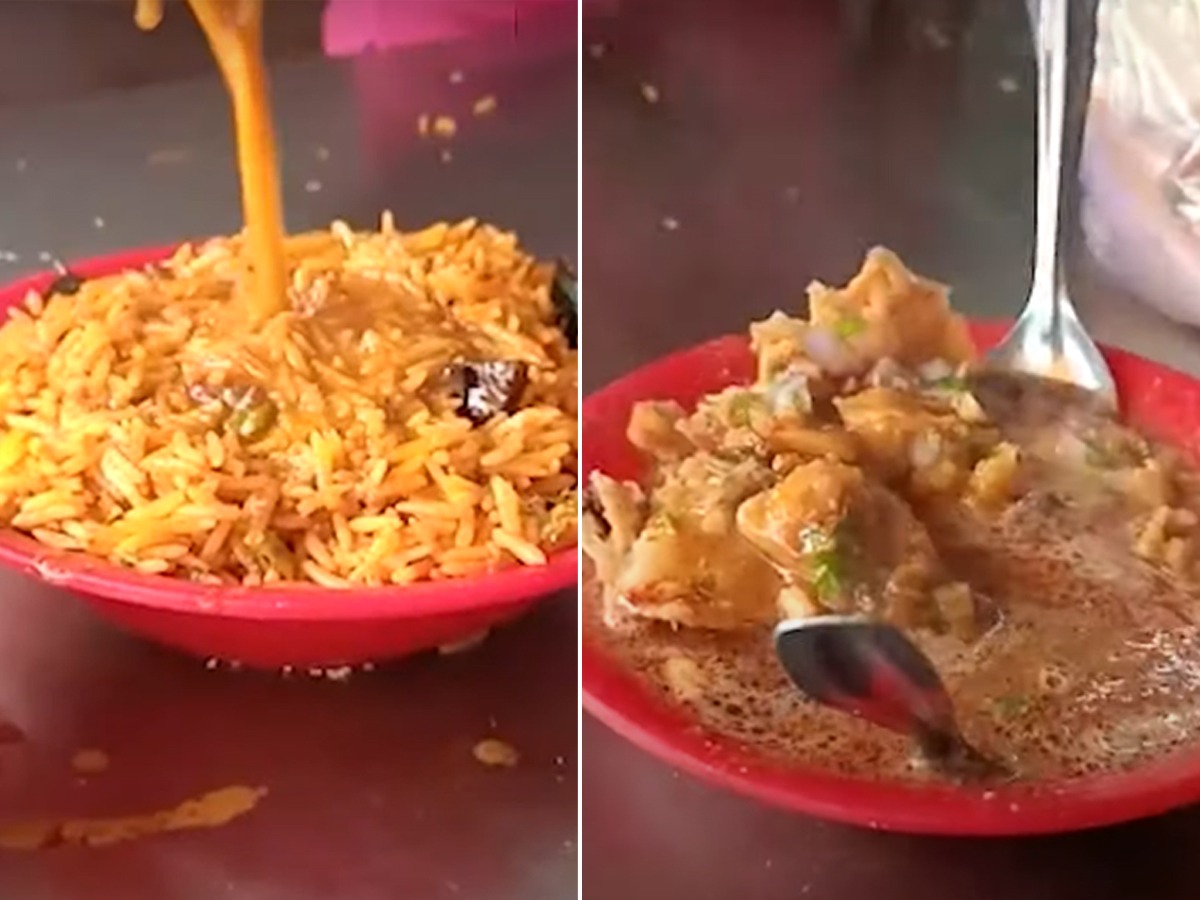 समोशासोबत झणझणीत तर्री आणि भात! बघा औरंगाबादची स्पेशल डिश- समोसा राइस ...