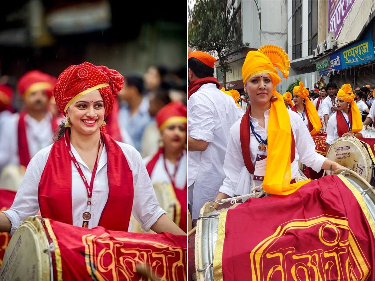 ढोल- ताशे वाजवून गणरायाच्या स्वागताला सज्ज मराठी कलावंत, बघा ढोल ...