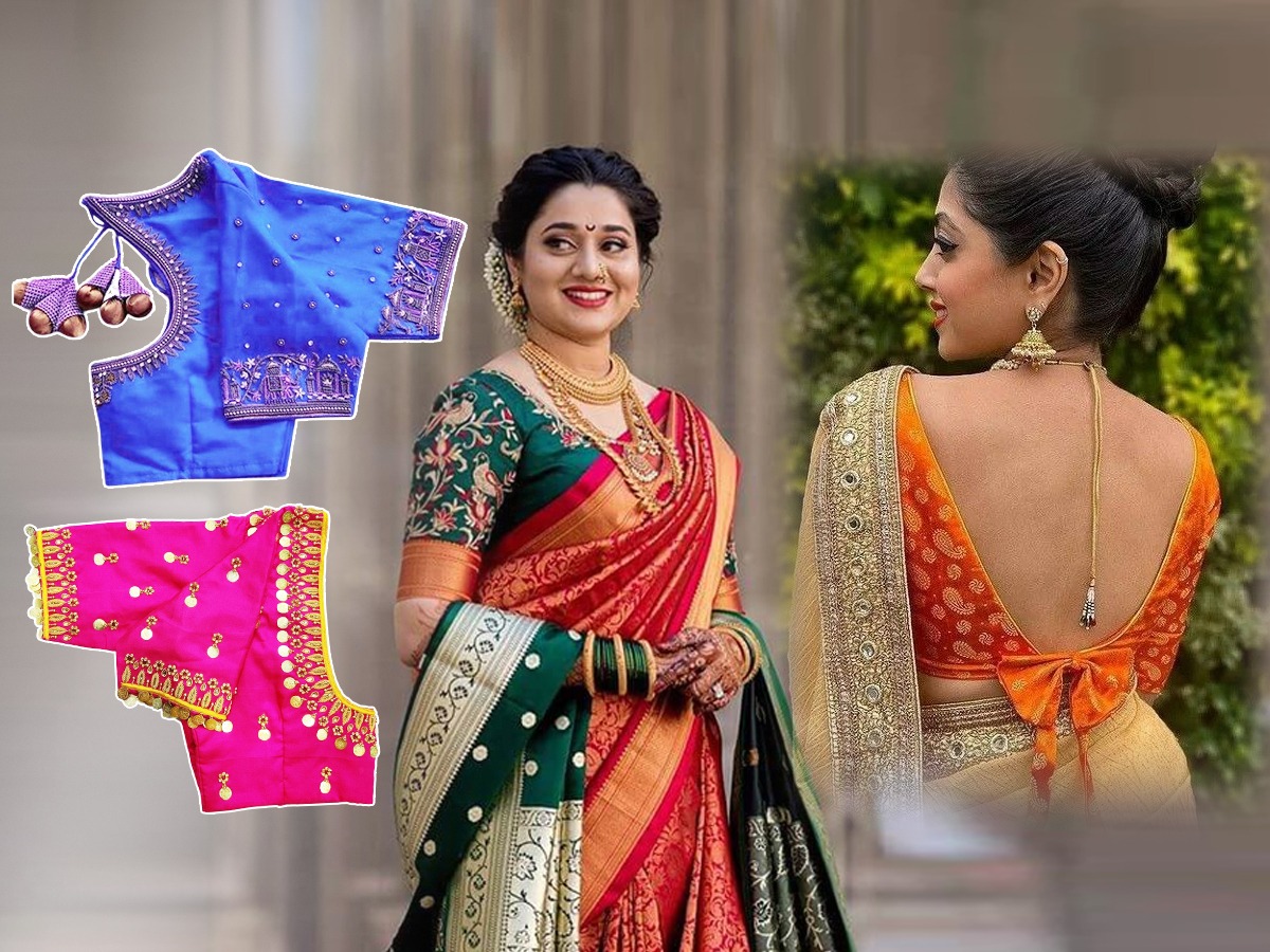 दिवाळीला नव्या साड्यांवर ट्राय करा 'हे' लेटेस्ट, डिसेंट ब्लाऊज पॅटर्न ...