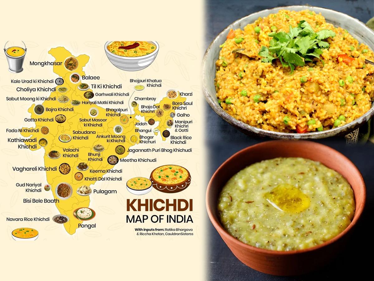हा खिचडी नकाशा पाहा, सांगा यापैकी किती प्रकारची ‘भारतीय’ खिचडी तुम्ही ...