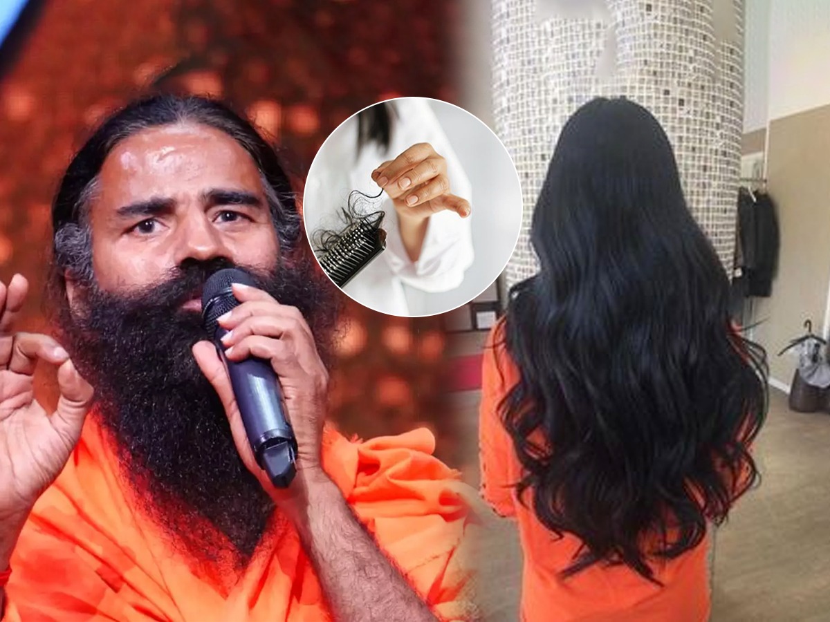 केस गळणं थांबण्यासाठी रामदेव बाबा सांगतात २ खास उपाय, केस वाढतील भराभर - राहतील काळेभोर ...