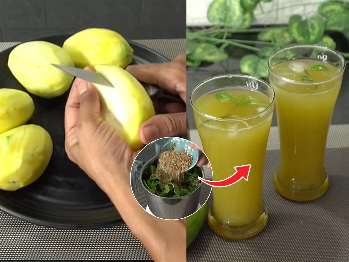 घरात कैरी असो नसो २ मिनिटांत बनवा थंडगार पन्हं ! पाहा ही जादू कशी ...