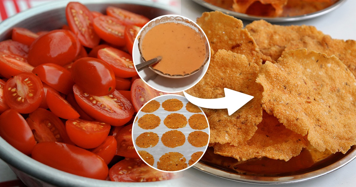 बटाट्याचे पापड नेहमीचे यंदा टोमॅटोचे पापड करुन पाहा, करायला सोपा आणि ...