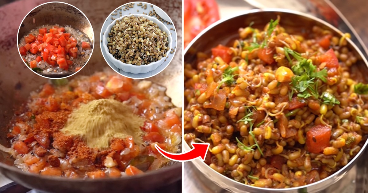 मोड आलेल्या मटकीची झणझणीत उसळ करा फक्त १० मिनिटांत, पौष्टिक पण चमचमीत ...