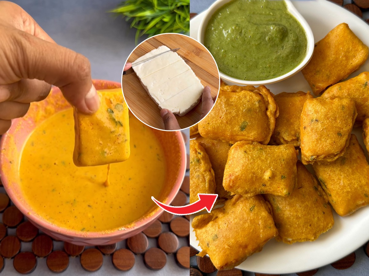 फक्त ५ मिनिटांत करा क्रिस्पी-खमंग पनीर पकोडे, करायला सोपा- नाश्त्यासाठी ...