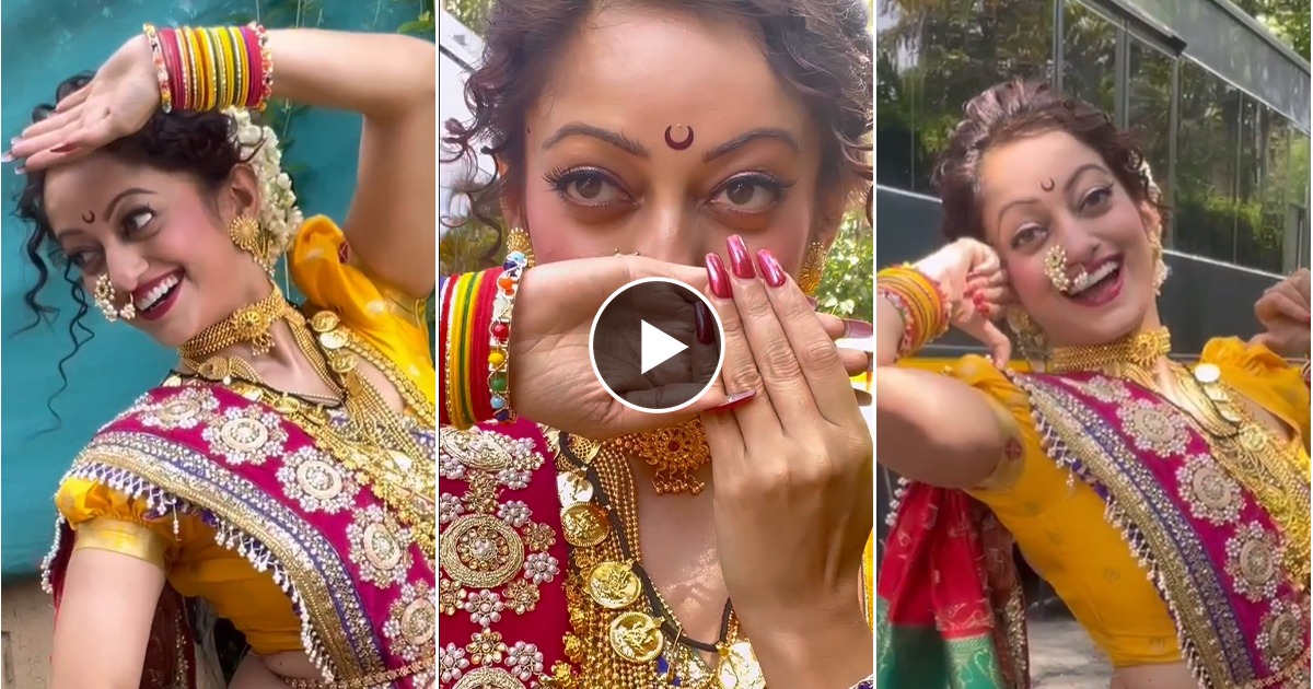 Video: 'कशी झोकात चालली...'; सीमा देव यांच्या गाण्यावर मानसी नाईकने ...