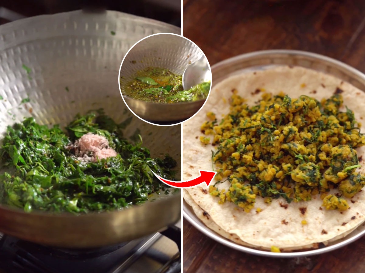 मेथीची भाजी, पराठे तर रोजच खातो, अस्सल गावरान ठसक्याच्या मेथी झुणक्याची ...