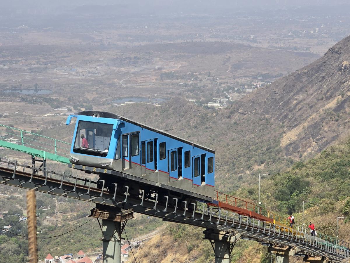 फिनिक्युलर रोपवेच्या कामाची आमदार कथोरेंनी केली पाहणी Thane Marathi ...