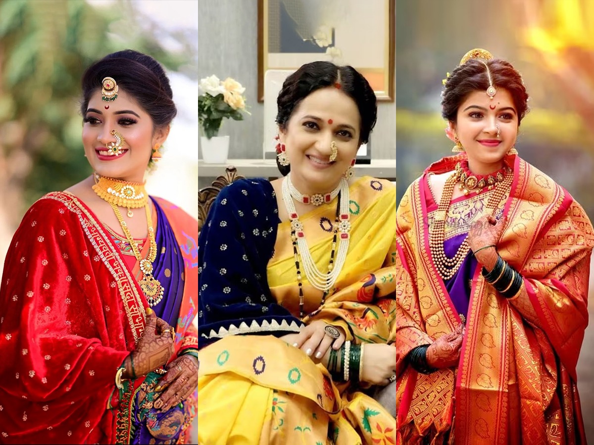 लग्नात पारंपरिक मराठमोळा लूक हवा, ६ पद्धतीने घ्या शेला! नवरी दिसेल ...