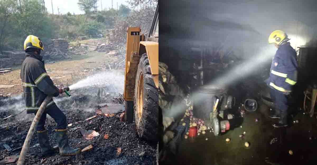 वनदेवीनगरात लाकडाचे टाल आगीत खाक Nagpur Marathi News | Wood piles go up ...