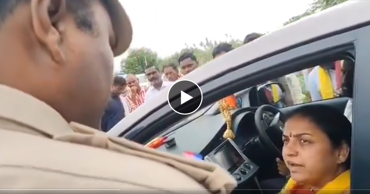 Video - "तुम्हाला पगार कोण देतं?, तुझी सकाळ झाली नाही का?"; पोलिसावर ...