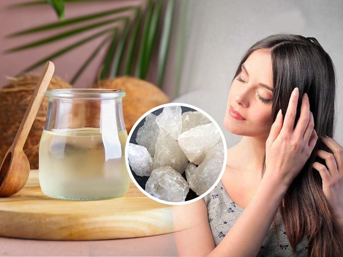 पांढऱ्या केसांमुळे वय जास्त दिसू लागलं? खोबरेल तेलात मिसळा ५ रुपयाची १ ...