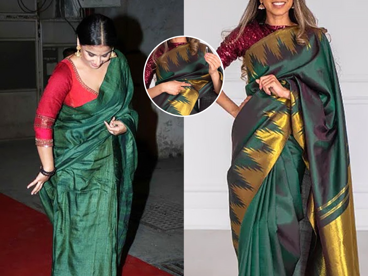 हातावर मोकळा सोडलेला पदर सांभाळताना नाकीनऊ येतात? पदर पिनअप करण्याची ...