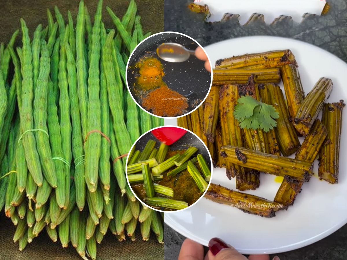 फक्त १० मिनिटांत करा शेवगा फ्राय, तोंडी लावण्यासाठी पौष्टिक पदार्थ, खा ...