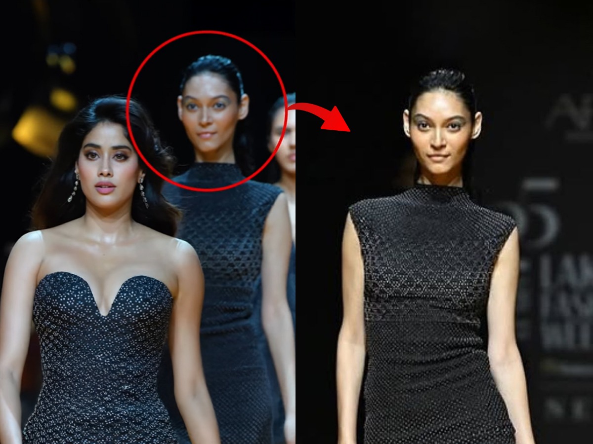 जान्हवी कपूरच्या मागे रॅम्प वॉक करणाऱ्या ‘त्या’ देखण्या डौलदार तरुणीचीच ...