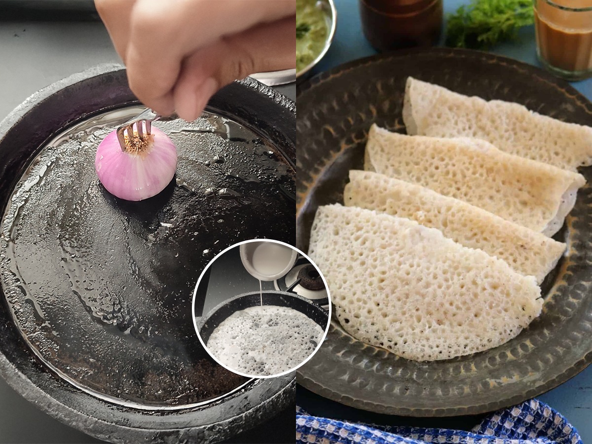 घावन करताना जाळी पडत नाही,जाड होतात? १० मिनिटांत करा तांदळाच्या पिठाचे ...