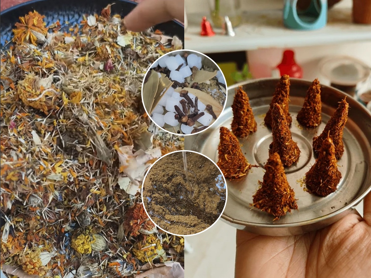 सुकलेली फुले आणि हार फेकू नका, घरीच करा ऑरगॅनिक धूप! घर राहिल फ्रेश ...