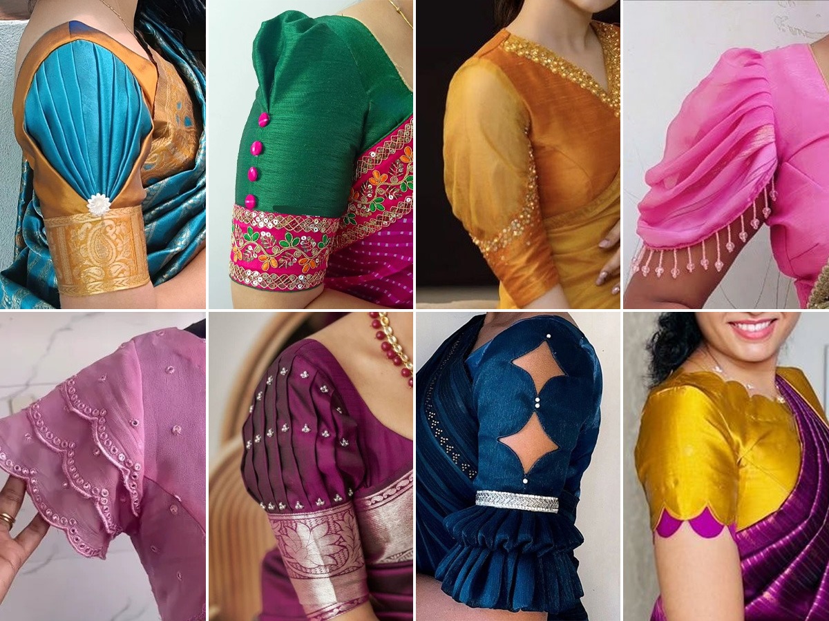 ब्लाऊजच्या स्लिव्हजच्या १० ट्रेंडी डिजाईन्स; नवीन पॅटर्न उठून दिसेल ...