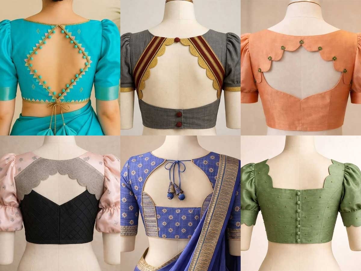 २०२६ चे ट्रेंडींग ब्लाऊज पॅटर्न; ८ युनिक डिझाइन्स-मागचा गळाही सुंदर ...
