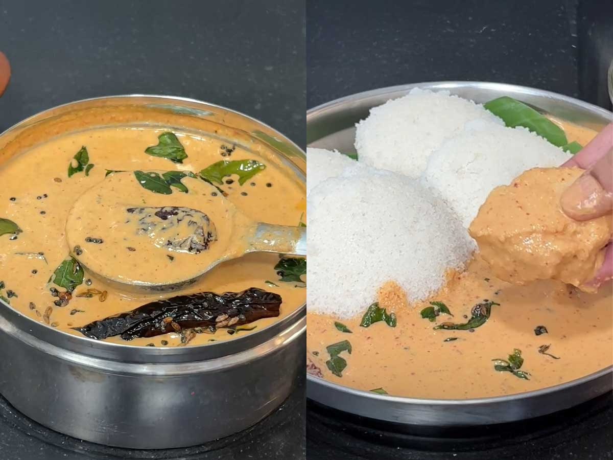 How To Make Kerala Style Red Chutney Without Coconut : नारळ न घालता ...